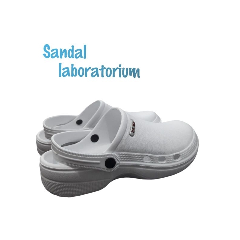 Jual Sandal Laboratorium/Sendal Lab/Sandal Putih/Sandal Apd | Shopee ...