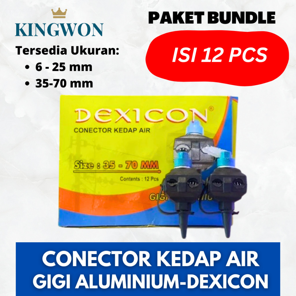 Jual [ PAKET BUNDLE 12 PCS ] KONEKTOR KABEL KEDAP AIR / CONECTOR KEDAP ...