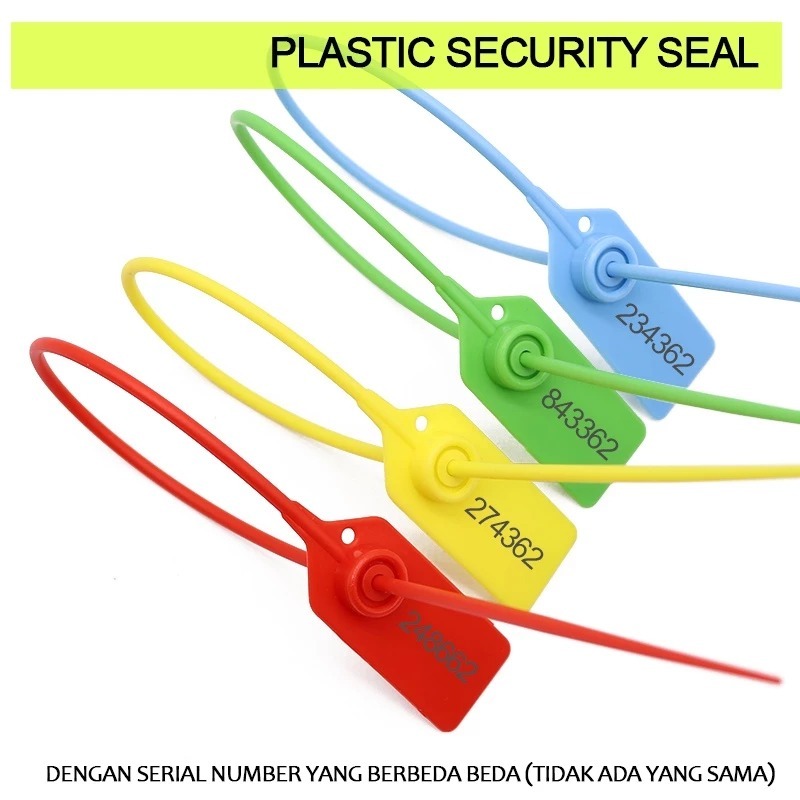 Jual 100pcs Segel Locis Security Seal 25cm Segel Plastik Sekuriti ...