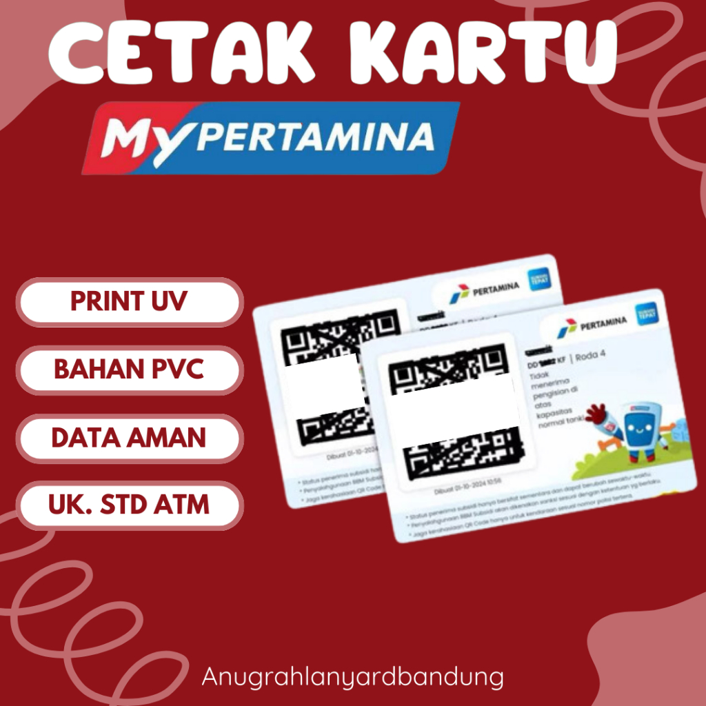 Jual Cetak Kartu My Pertamina / ID Card My Pertamina Costum Foto Bahan Tebal PVC | Shopee Indonesia