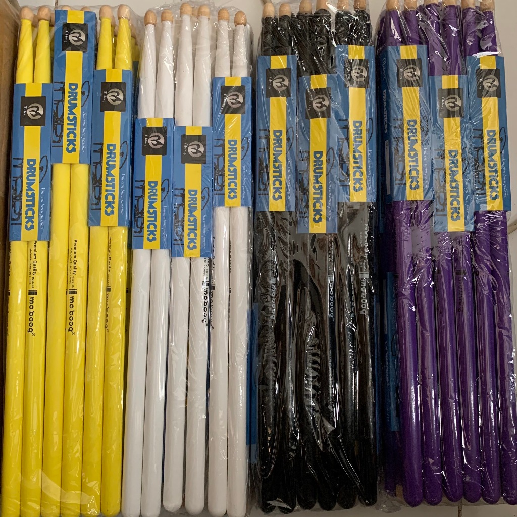 Jual Stik Drum Moboog Full Warna Warni 5A Kayu Maple Stick Impor ...