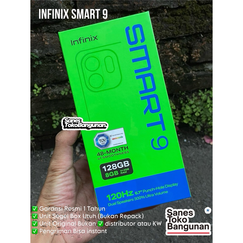 Jual Infinix Smart 9 Ram 4/128 Gb - Extended 8Gb Ram - Baru segel box Garansi Resmi 1 Tahun ...