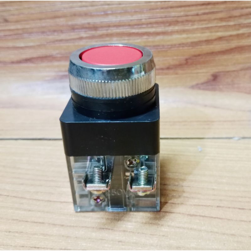 Jual tombol push button switch model : PB25- 11 - 2pin - red | Shopee ...