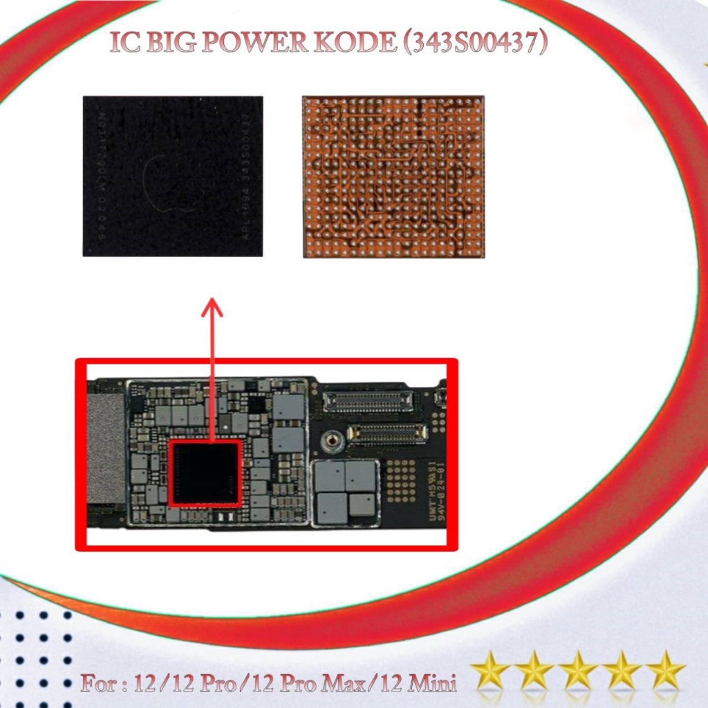 Jual IC POWER BIG 12/12 PRO/12 PRO MAX/12 MINI KODE (343S00437) | Shopee Indonesia