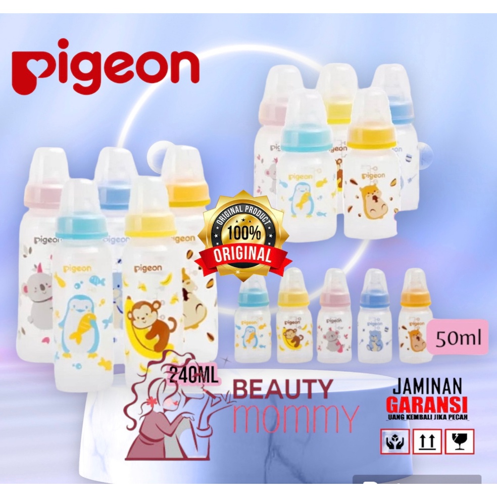 Jual Super Untung Pigeon Botol Susu Bayi Assorted Standard Dot Nipple ...