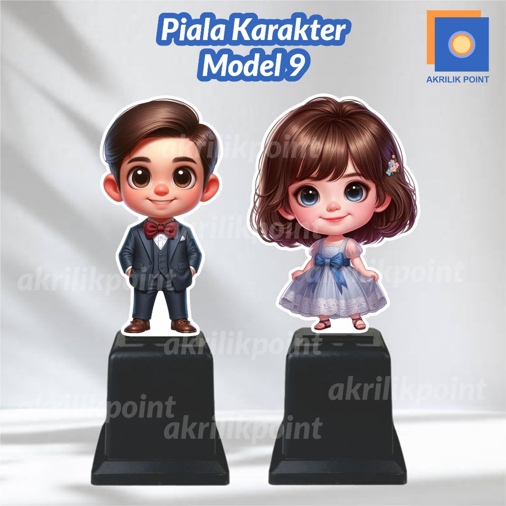 Jual PIALA LOMBA ANAK KARAKTER Model 9 | Trophy Akrilik Custom Anak TK ...