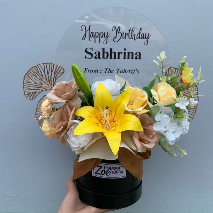 Jual [TIDAK PO] Papan Bunga Akrilik Transparant | Bloombox akrilik ...