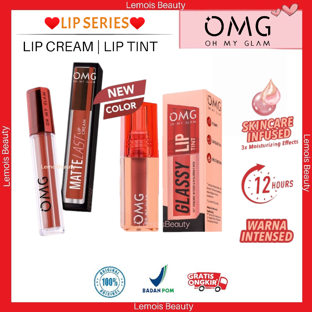 Jual LemoisBeauty - OMG OH MY GLAM Lip Series | Mattelast Lip Cream 2.9 ...