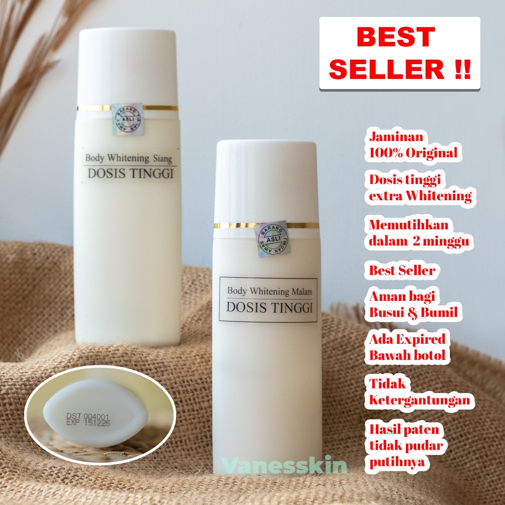 Jual Hb Extra Whitening Dosis Tinggi Handbody Whitening Pemutih Badan Dosting | Shopee Indonesia