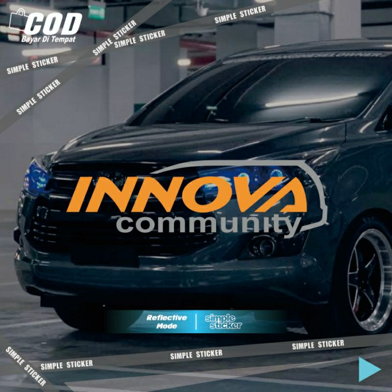Jual sticker innova community | stiker innova | sticker cutting ...