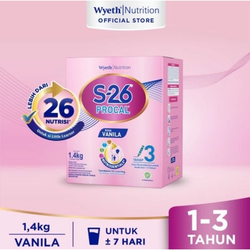 Jual Susu S-26 S26 Procal TAHAP 3, 1400 gram 1.4kg | Shopee Indonesia