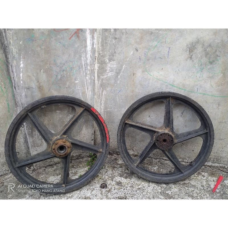 Jual velg sepeda 16 bintang racing merk GREAT plastik fiber SEPASANG ...