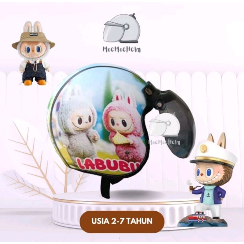 Jual Helm Anak Usia 2 3 4 5 6 7 Tahun Labubu Ruby Kuromi Melody ...
