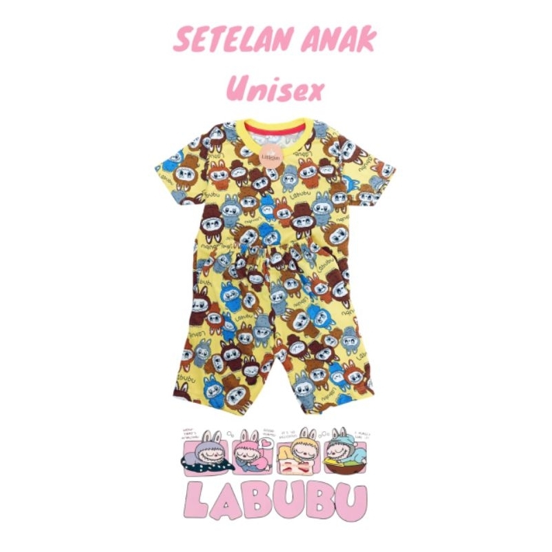 Jual SETELAN LABUBU ANAK/PIYAMA [6 bulan-5 tahun] | Shopee Indonesia