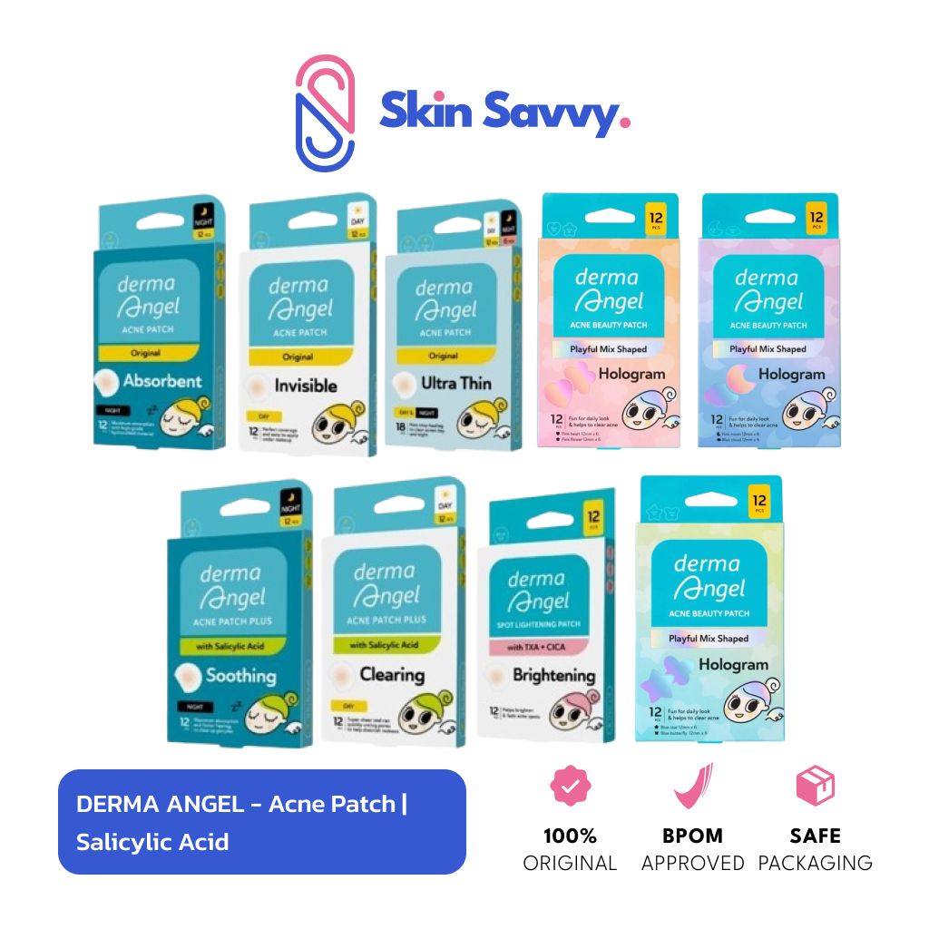 Jual DERMA ANGEL Acne Patch - Sticker Jerawat 6pcs /12pcs Day / Night ...