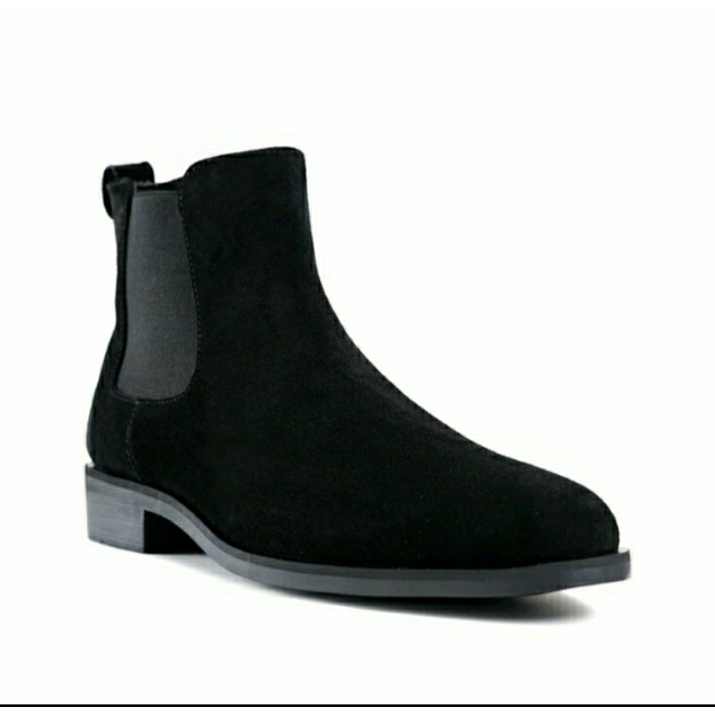 Jual sepatu pria boots chelsea kulit suede asli. terlaris | Shopee ...
