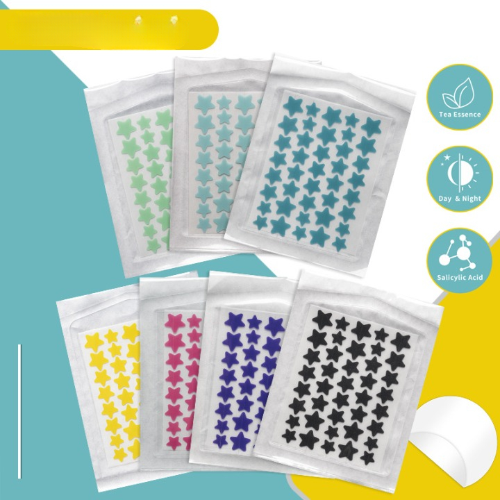 Jual ELBER Acne Patch Bentuk Lucu Sticker Jerawat Motif Warna Warni ...