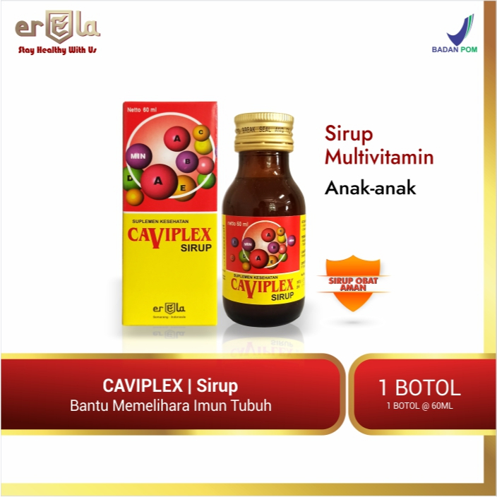 Jual [BEST SELLER] CAVIPLEX Sirup / Suplementasi Multivitamin Anak / 1 ...