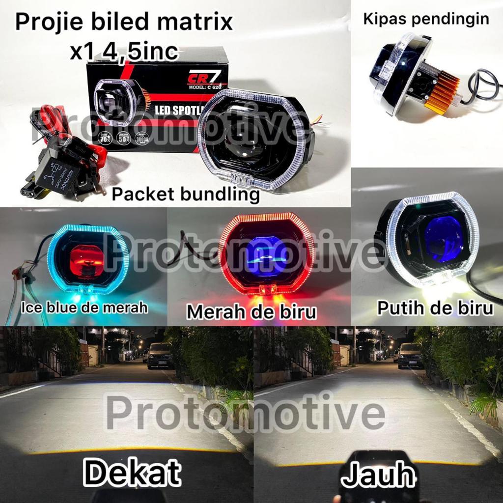 Jual paket bundlingt Lampu Biled Projie Versi Matrix X1 Original Flat ...