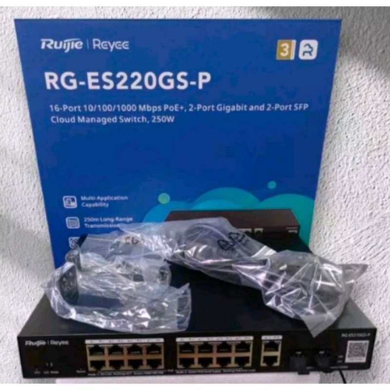 Jual RG-ES220GS-P 20-PORT GIGABIT SMART CLOUD MANAGED POE SWITCH ...