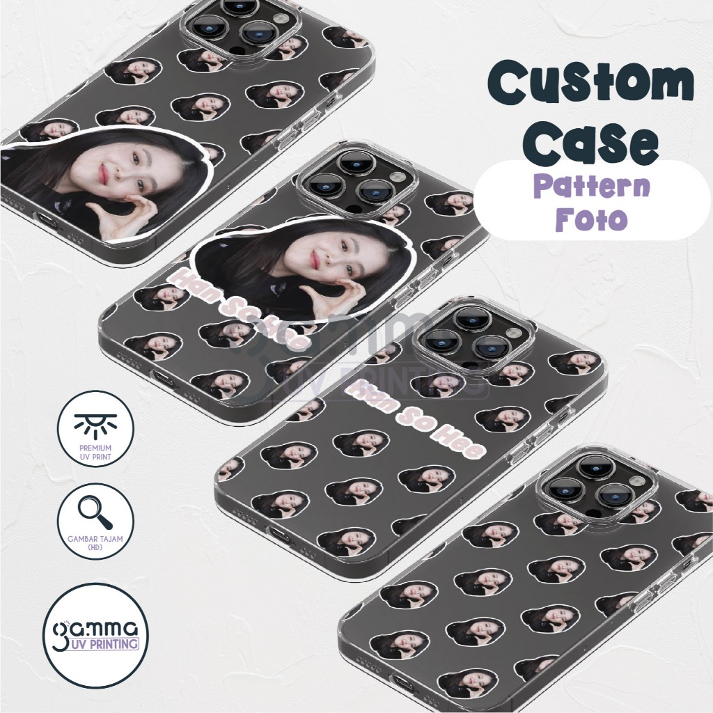 Jual Custom Casing HP Gambar Muka Tulisan UV Print / Case Handphone ...