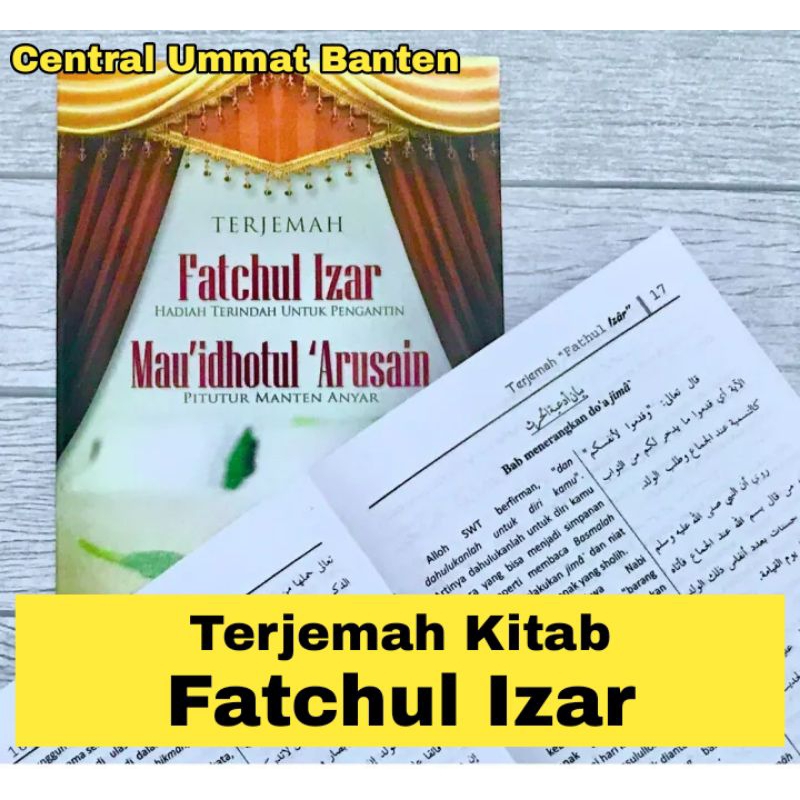 Jual Buku / Kitab Terjemah Fathul Izar dan Mauidhotul 'Arusain Ukuran 14x21 CM | Shopee Indonesia