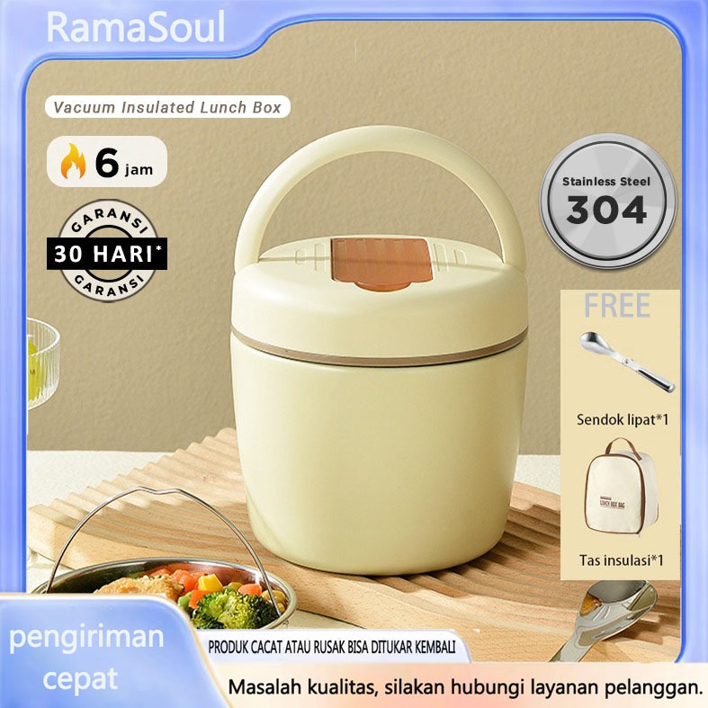 Jual 1.2L Lunch Box/Kotak Bekal/Mangkok Cangkir Sup 304 Stainless Lunch ...