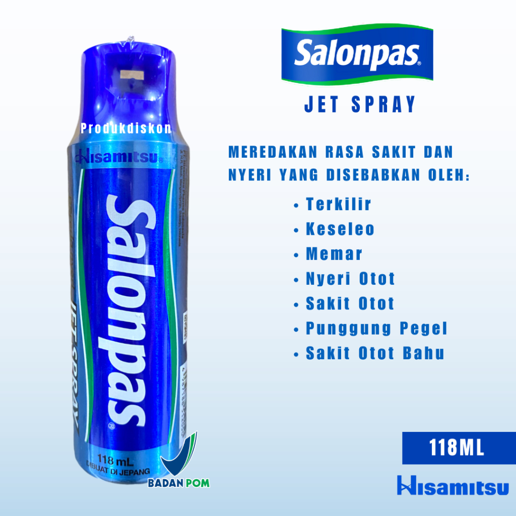 Jual SALONPAS Jet Spray 118ml Pereda Nyeri Otot & Sendi | Shopee Indonesia