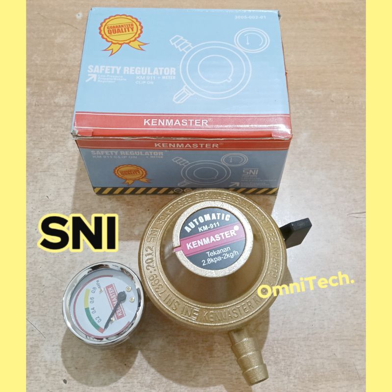 Jual Regulator Kepala Tabung Gas Kompor LPG Elpiji Propane Butane Meter 3kg & 12kg SNI Tekanan ...