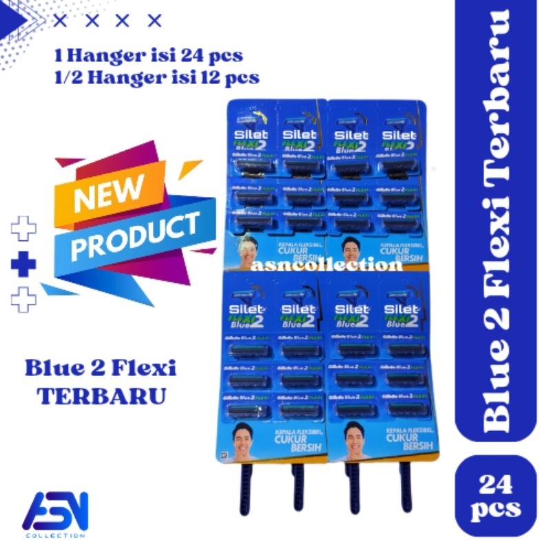 Jual Alat Pencukur Gillette Blue 2 Flexi 24 Pcs cukur kumis | Shopee Indonesia