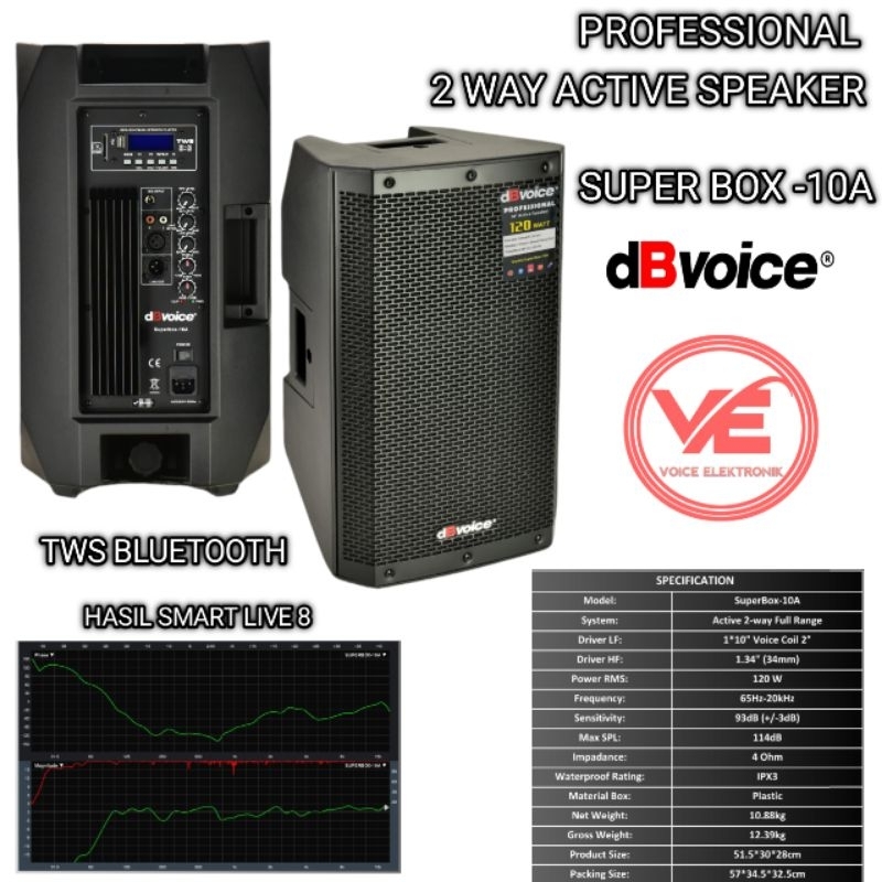Jual Speaker Aktif DbVoice Super Box 10A Original Speaker Bluetooth TWS ...