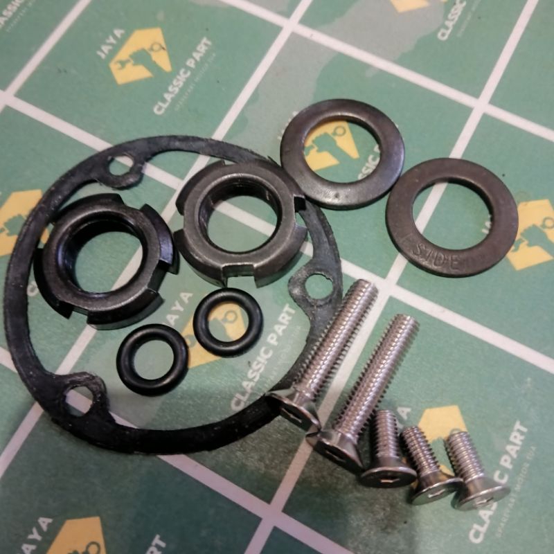Jual PAKET LENGKAP BAUT+MUR+SEAL+PACKING+RING ROTOR POMPA OLI PNP CB GL ...