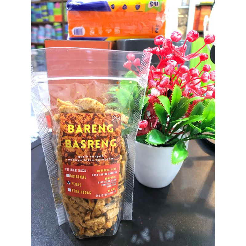 Jual Basreng Premium Babang Tamvan kemasan Pouch 100gr / Bareng Basreng ...
