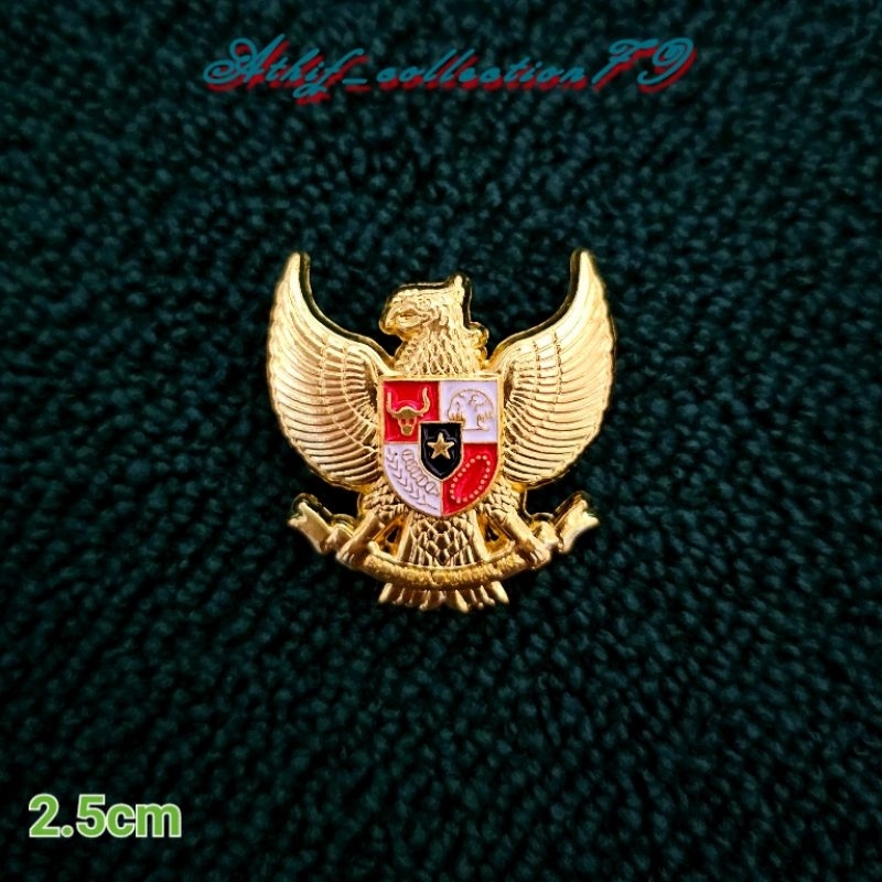 Jual Pin Garuda Tebal Bahan Kuningan Ukuran 2.5cm | Shopee Indonesia