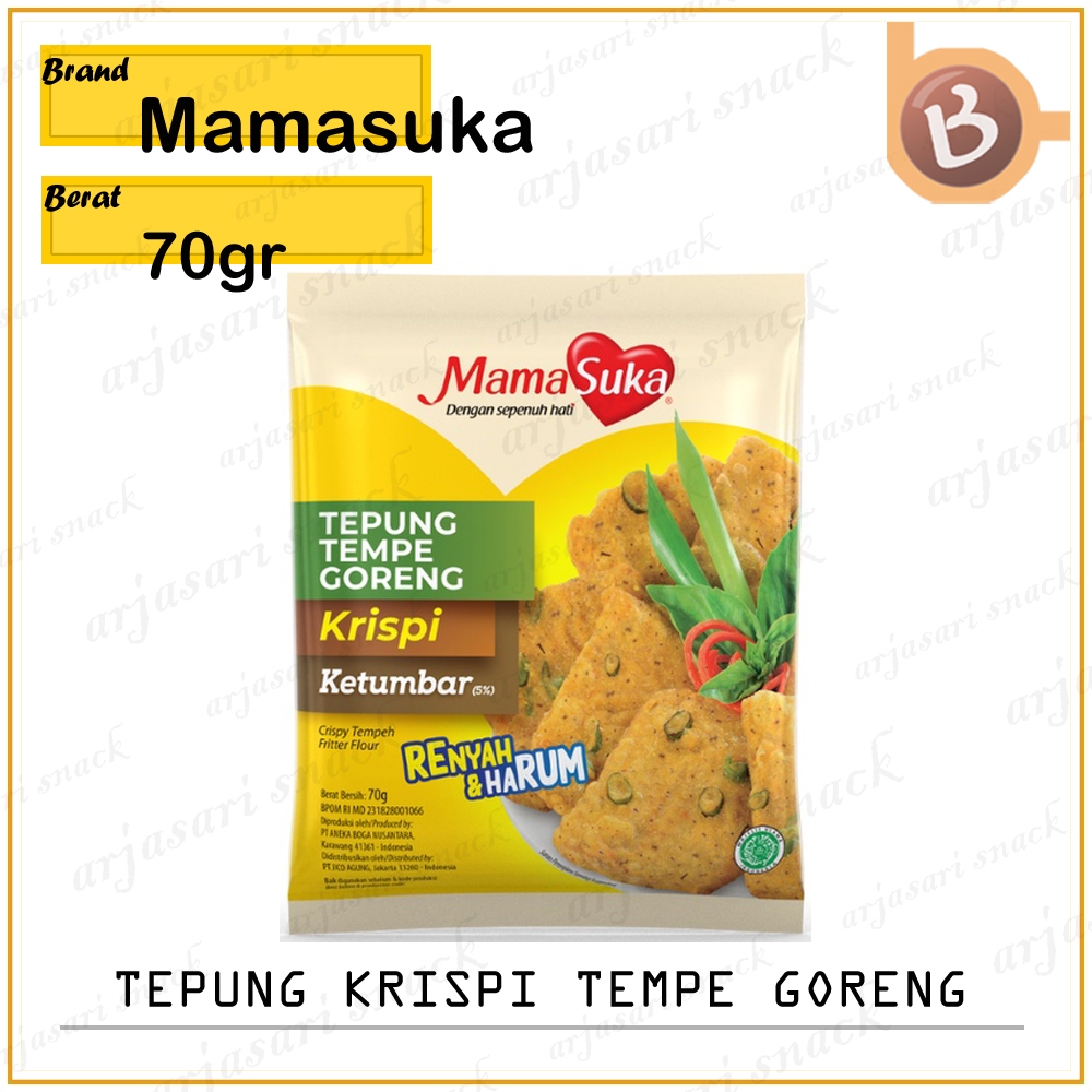 Jual Mamasuka Tepung Tempe Goreng Krispi Ketumbar 70g | Shopee Indonesia