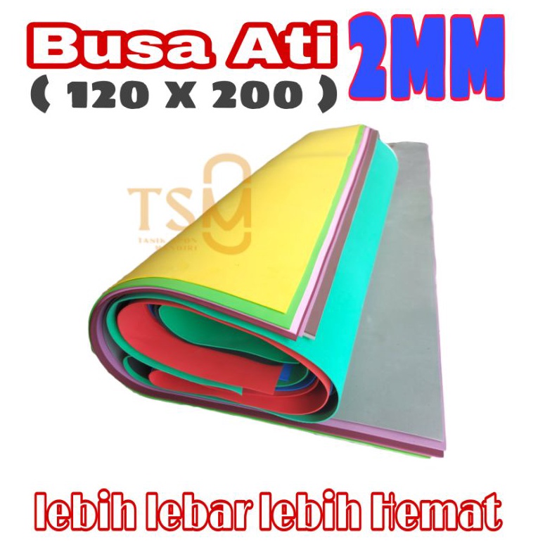 Jual Busa ati Eva spon Busa ati 2mm 12cm x 2cm Eva Foam Spon Eva KODE ...