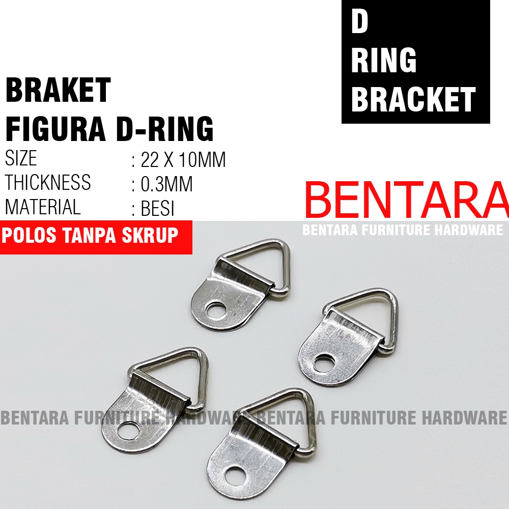 Jual 22MM BRAKET MINI PLAT GANTUNG CINCIN D-RING - FOTO PHOTO FIGURA ...