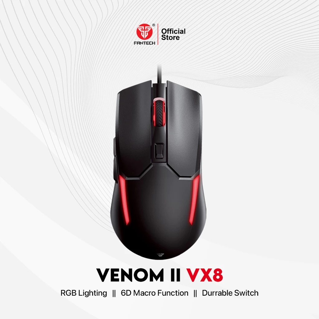 Jual Fantech VENOM II VX8 Mouse Gaming RGB Macro Function | Shopee ...