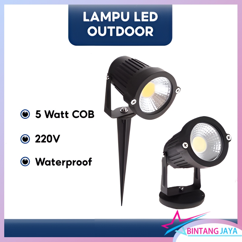 Jual Lampu LED Taman Halaman Teras Outdoor Sorot 5W Watt Tancap Spot Spotlight Garden Park Light ...