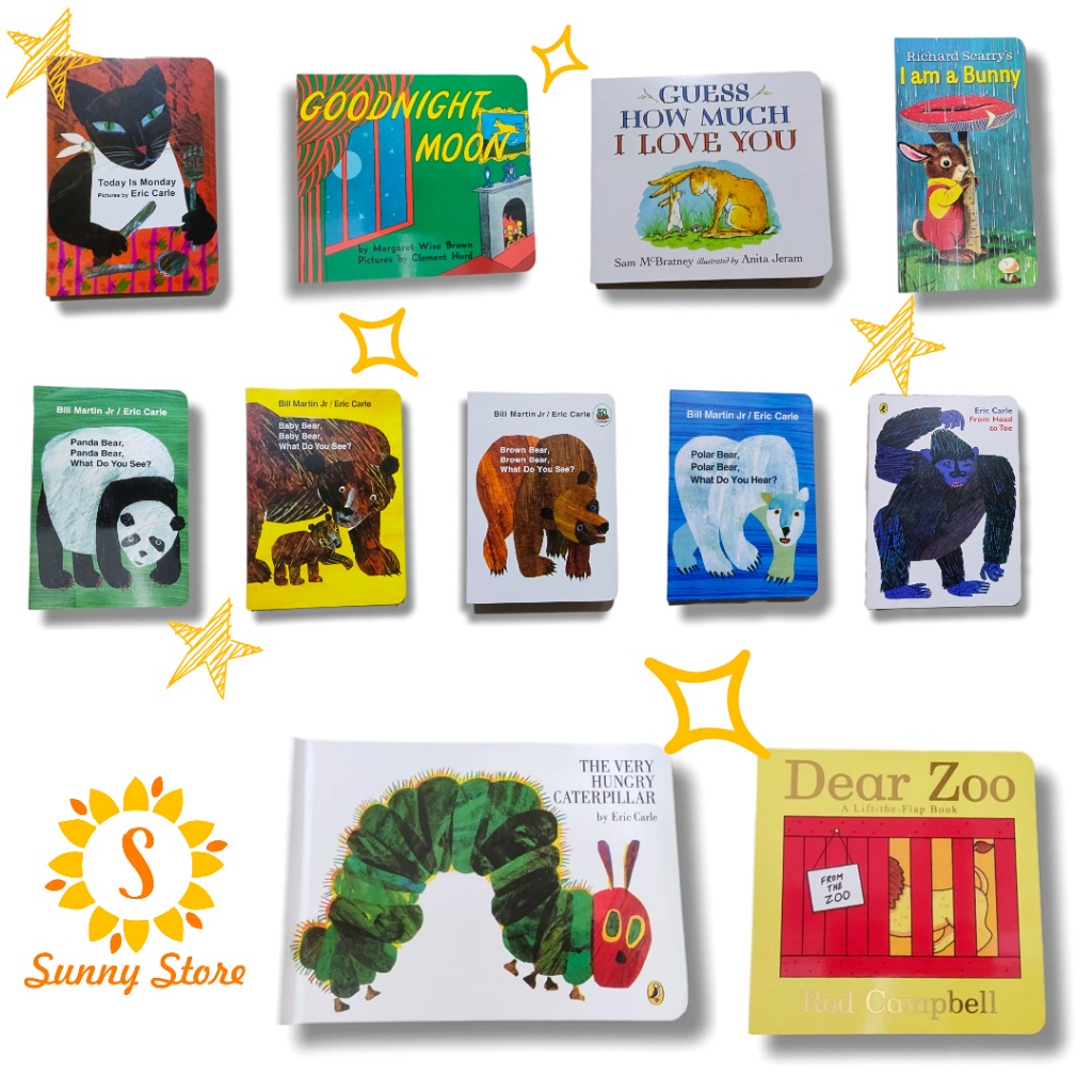 Jual Eric Carle Board Book -Segel- Very Hungry Caterpillar Dear Zoo ...