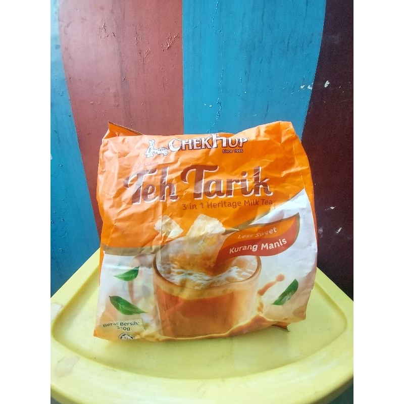 Jual Chek Hup Teh Tarik Less Sweet (12x30gr) ChekHup Teh Tarik Less ...