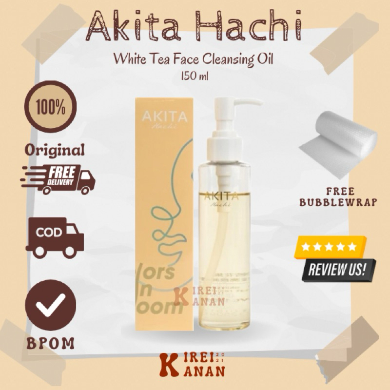 Jual AKITA HACHI White Tea Face Cleansing Oil 150 ml | Shopee Indonesia
