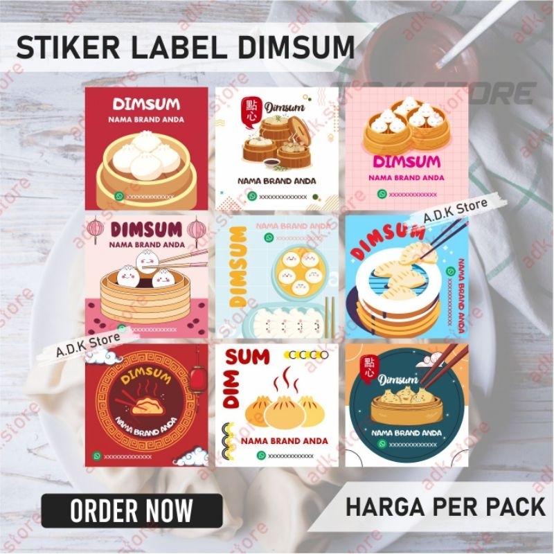 Jual STIKER LABEL DIMSUM | Shopee Indonesia