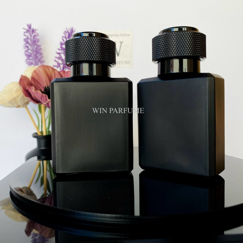 Jual Botol Parfum Herme Hitam 50ml Semi Press Tutup Premium Cincin ...