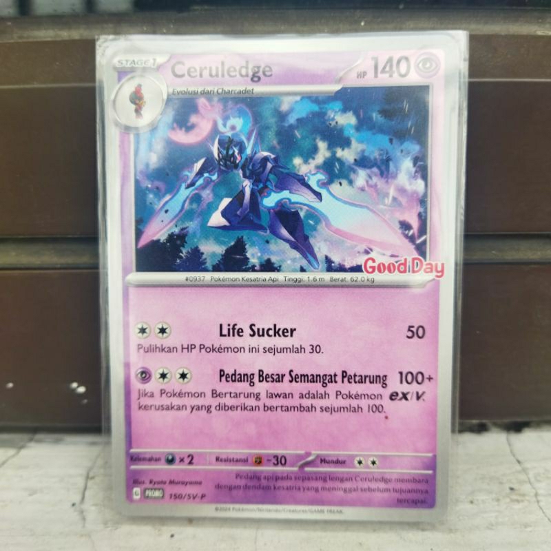 Jual Ceruledge good day promo card Original Pokemon TCG Indonesia ...