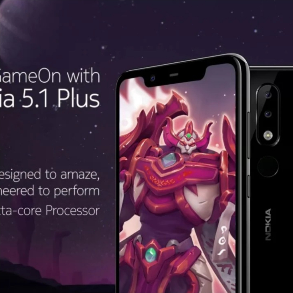 Jual Nokia 5.1plus - port type-c | dual sim | 13MP+5MP+5MP | garansi ...
