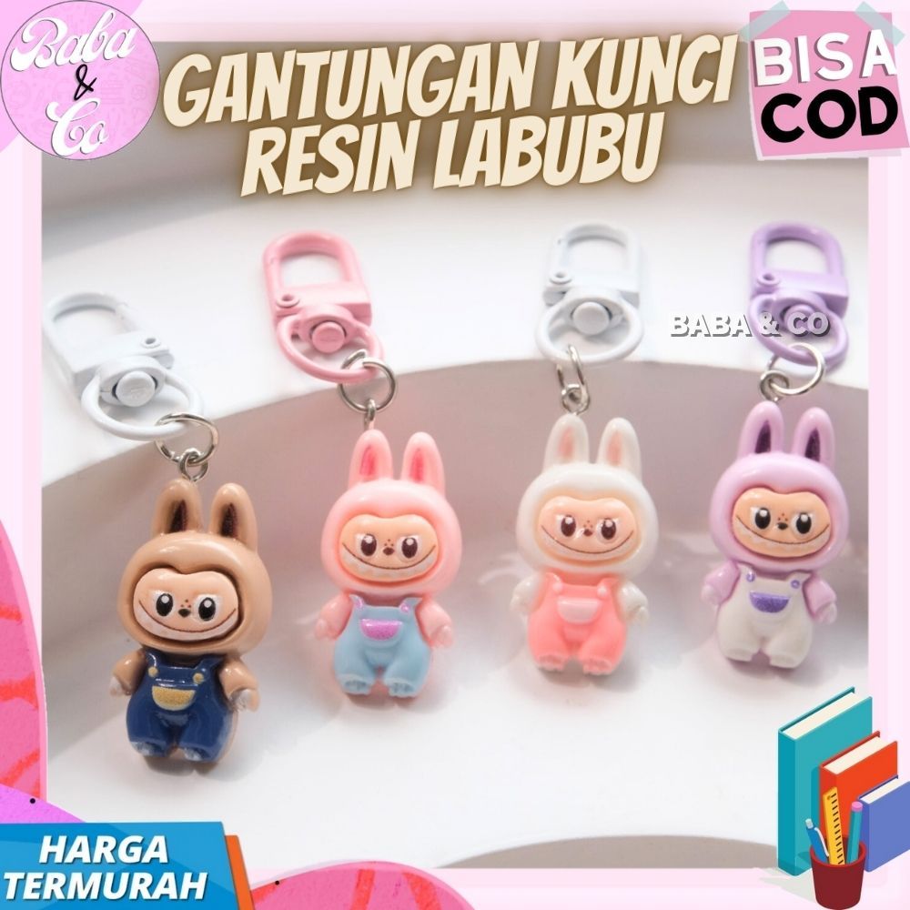 Jual GANTUNGAN KUNCI LABUBU RESIN KEYCHAIN GANTUNGAN LABUBU LOTKLIP ...