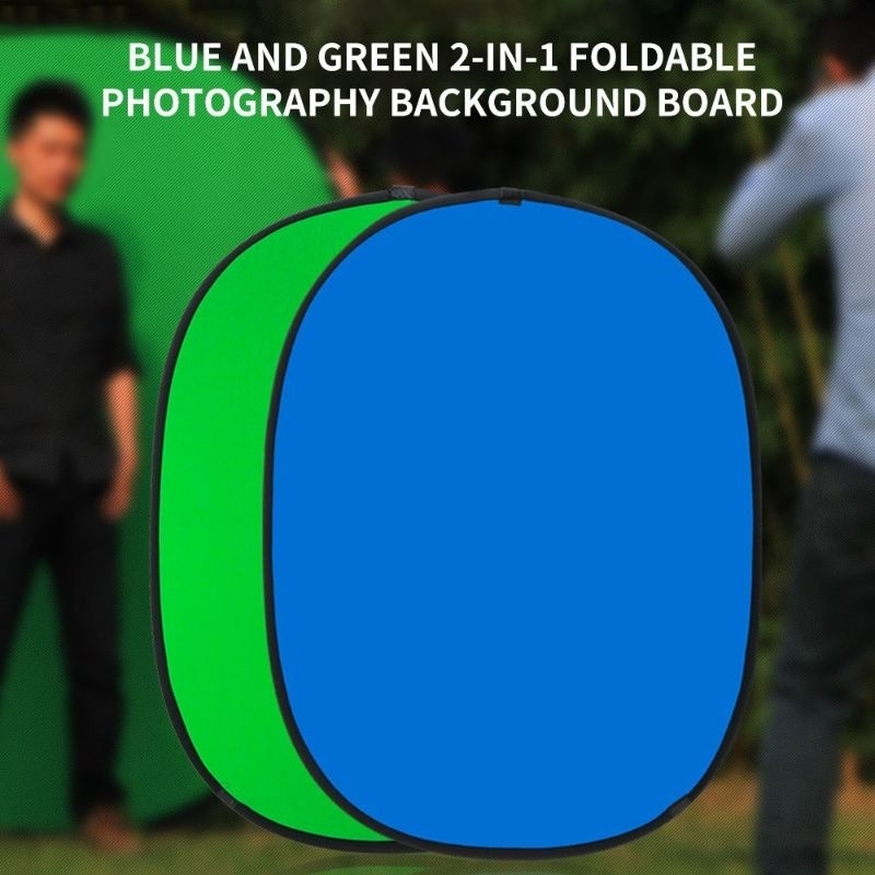 Jual Background Green Screen Blue Screen 2in1 Portable 100 x 150 cm ...