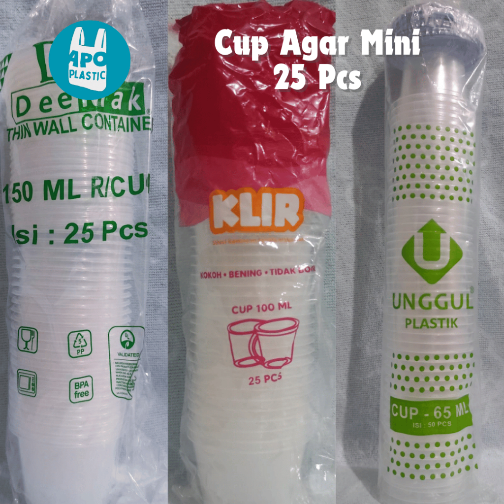 Jual CUP AGAR MINI 150ML, 100ML, 65 ML | Shopee Indonesia