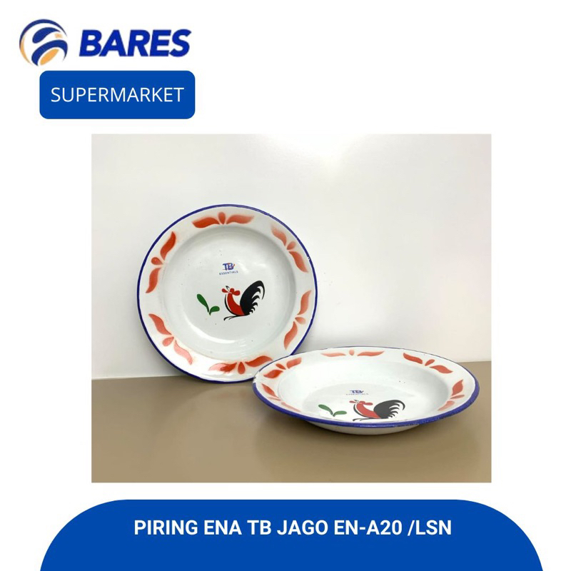 Jual ( ISI 12 ) Piring Seng TB Motif Jago Ukuran 20 cm | Piring Seng ...